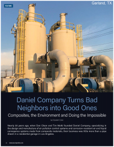 Daniel Company | Fiberglass Air Pollution Control Systems